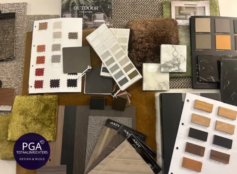 Color and materials board – PGA Totaalinrichters